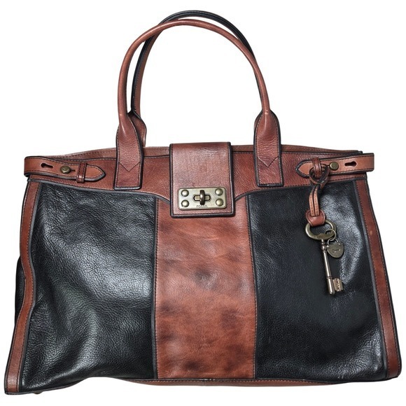 Fossil | Bags | Fossil Vintage Reissue Weekender Leather Tote Bag ...